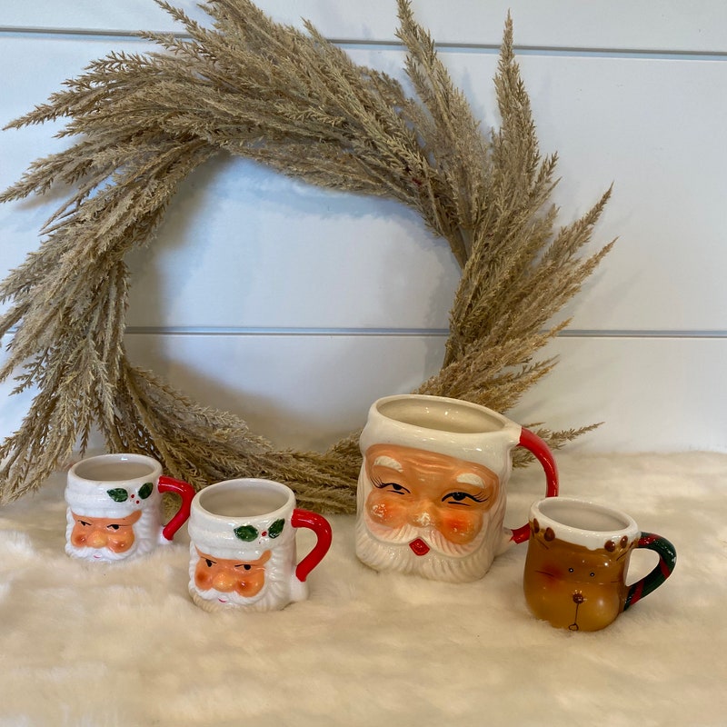 Vintage Santa Mugs - Etsy