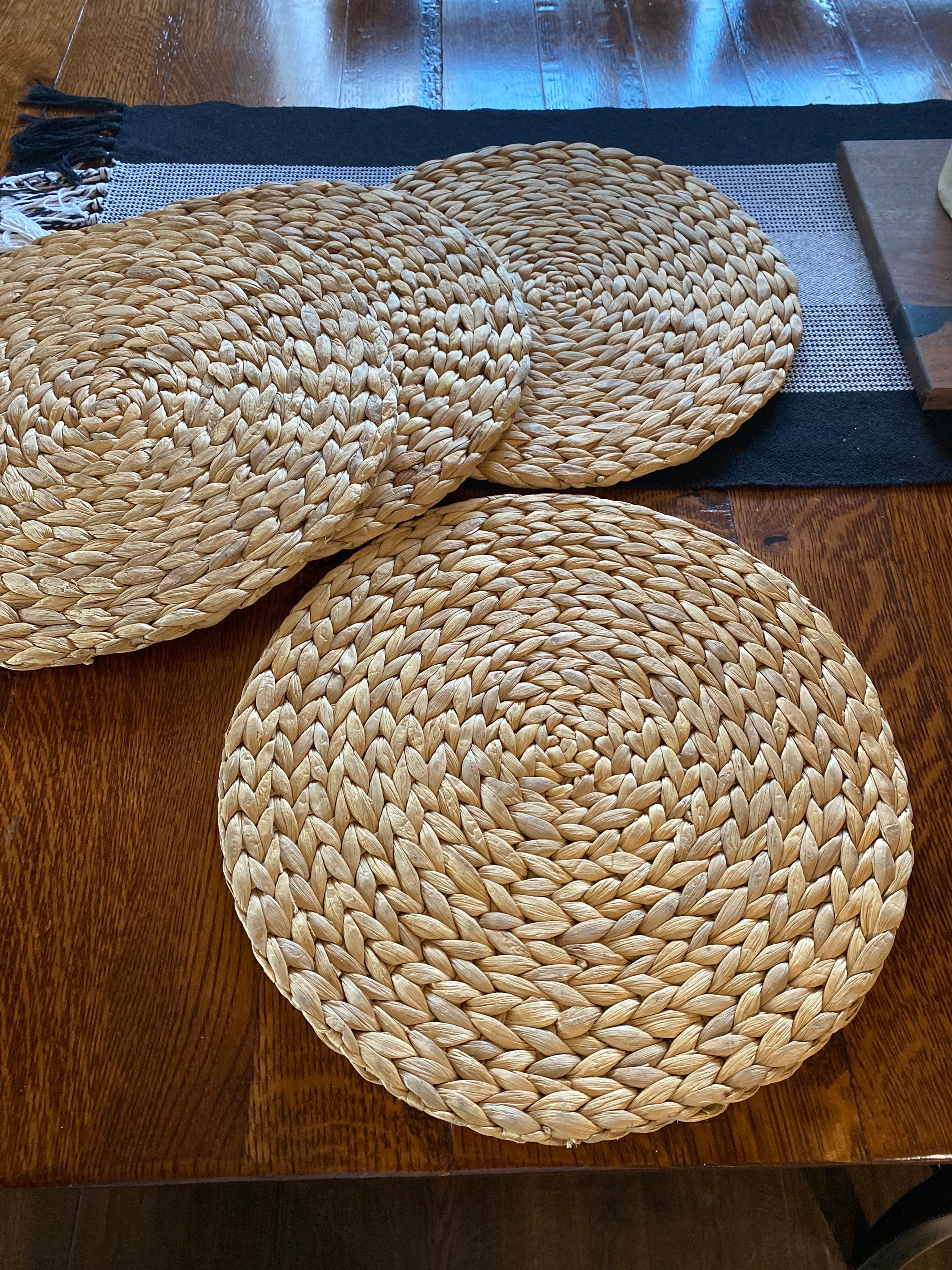 Vintage Woven Placemats Set of 4 - Etsy