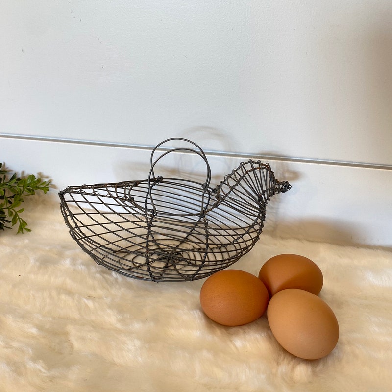Wire Egg Basket - Etsy