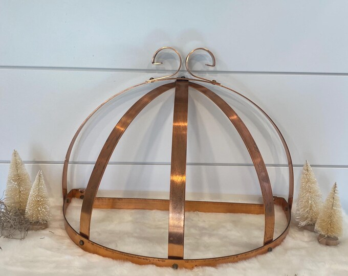 Vintage Copper Pots and Pans Hanger, Copper Utensil Hanger, Copper Wall ...