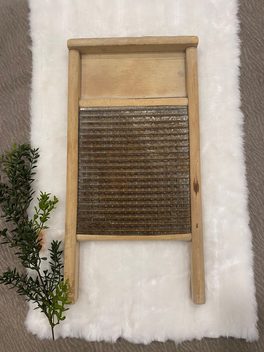 Vintage Small Washboard, Vintage Metal Washboard, Vintage Laundry Room ...