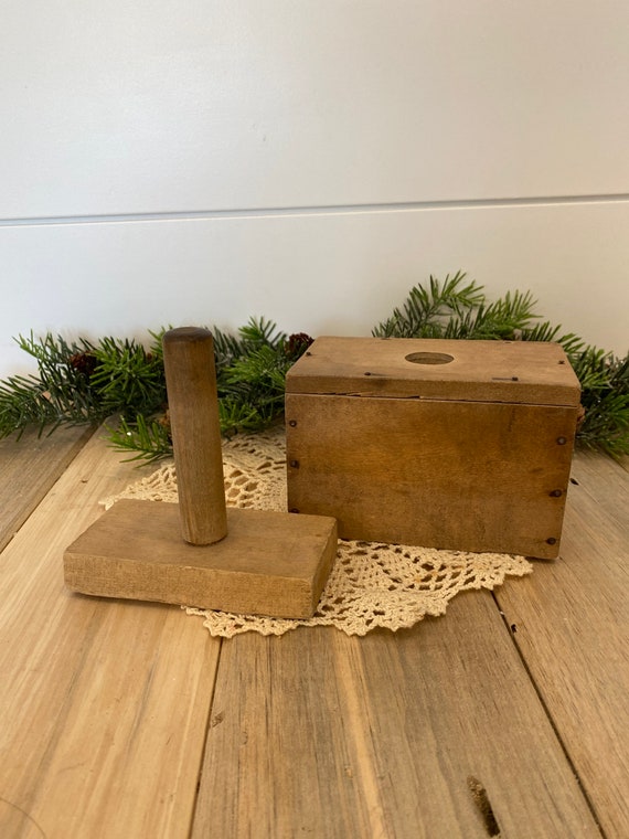 Vintage Wood Butter Mold | Etsy