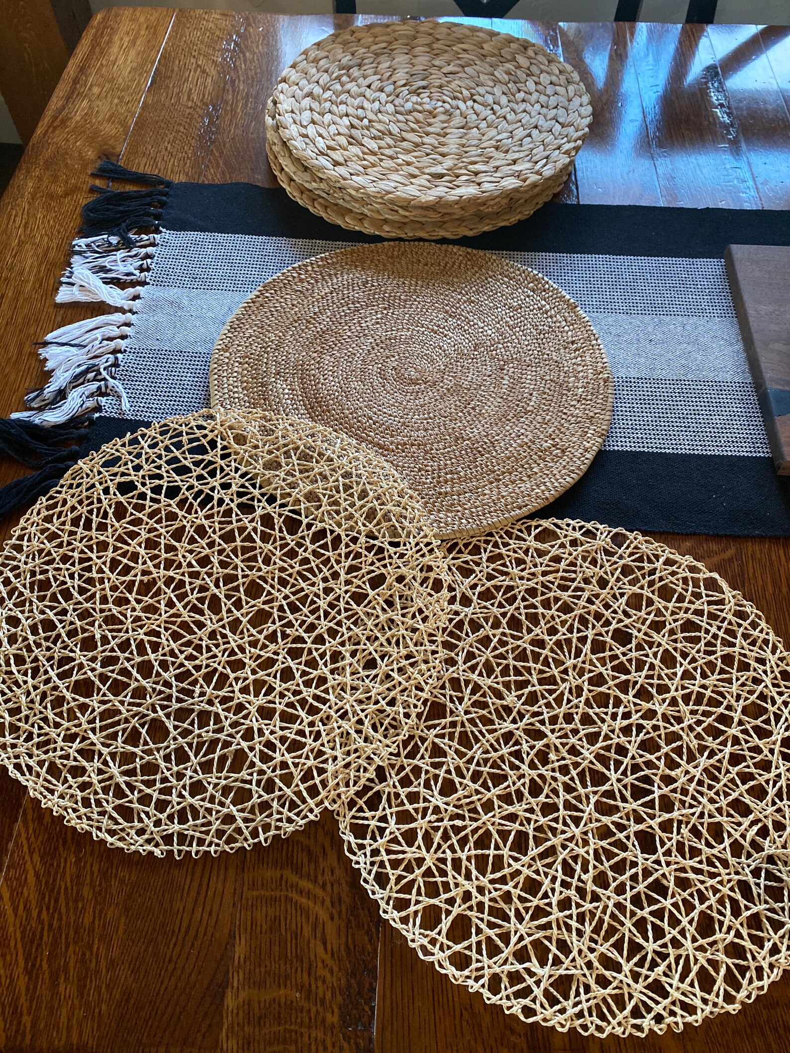 Vintage Woven Placemats, Set of 4 - Etsy