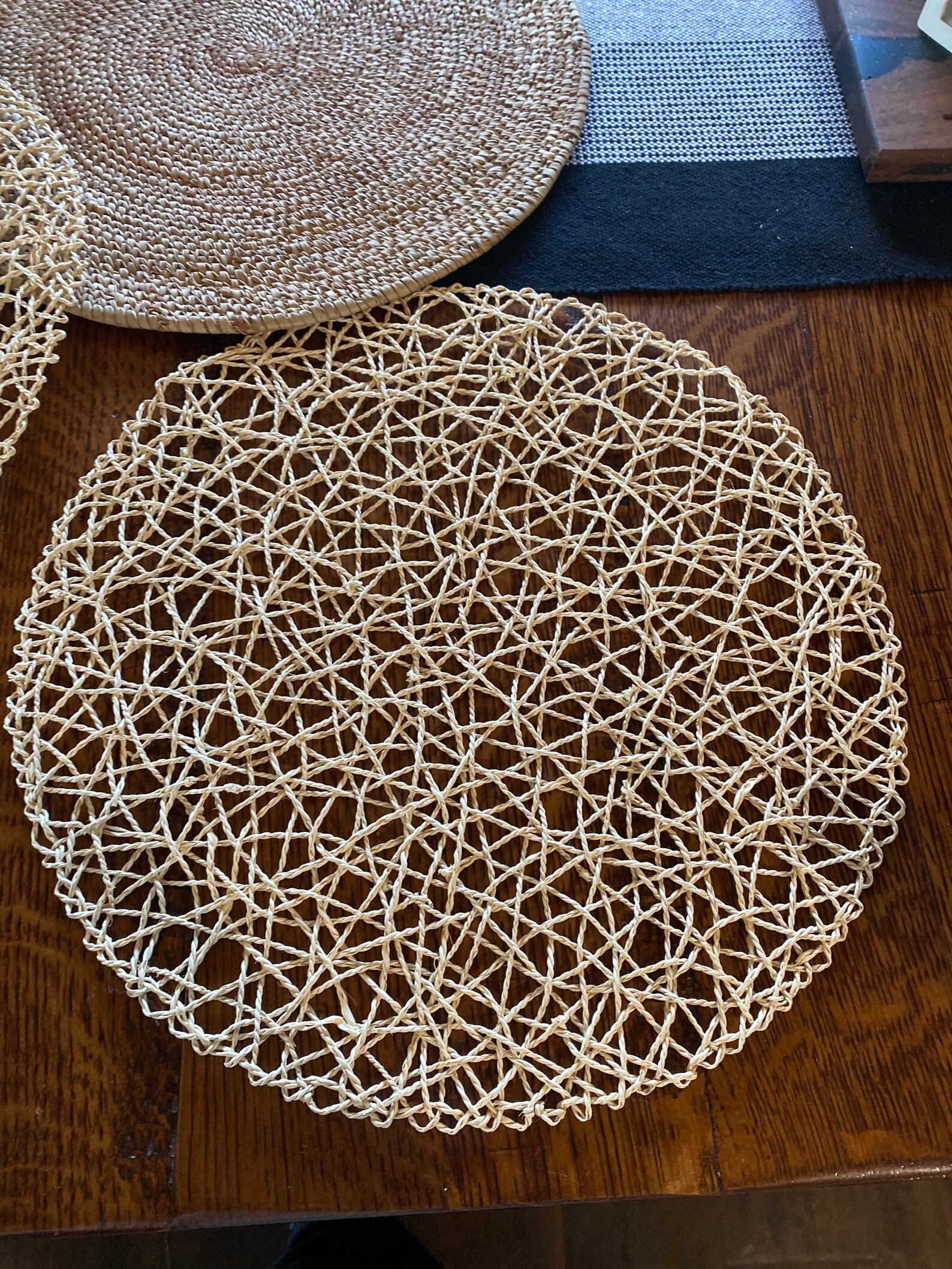 Vintage Woven Placemats, Set of 4 - Etsy
