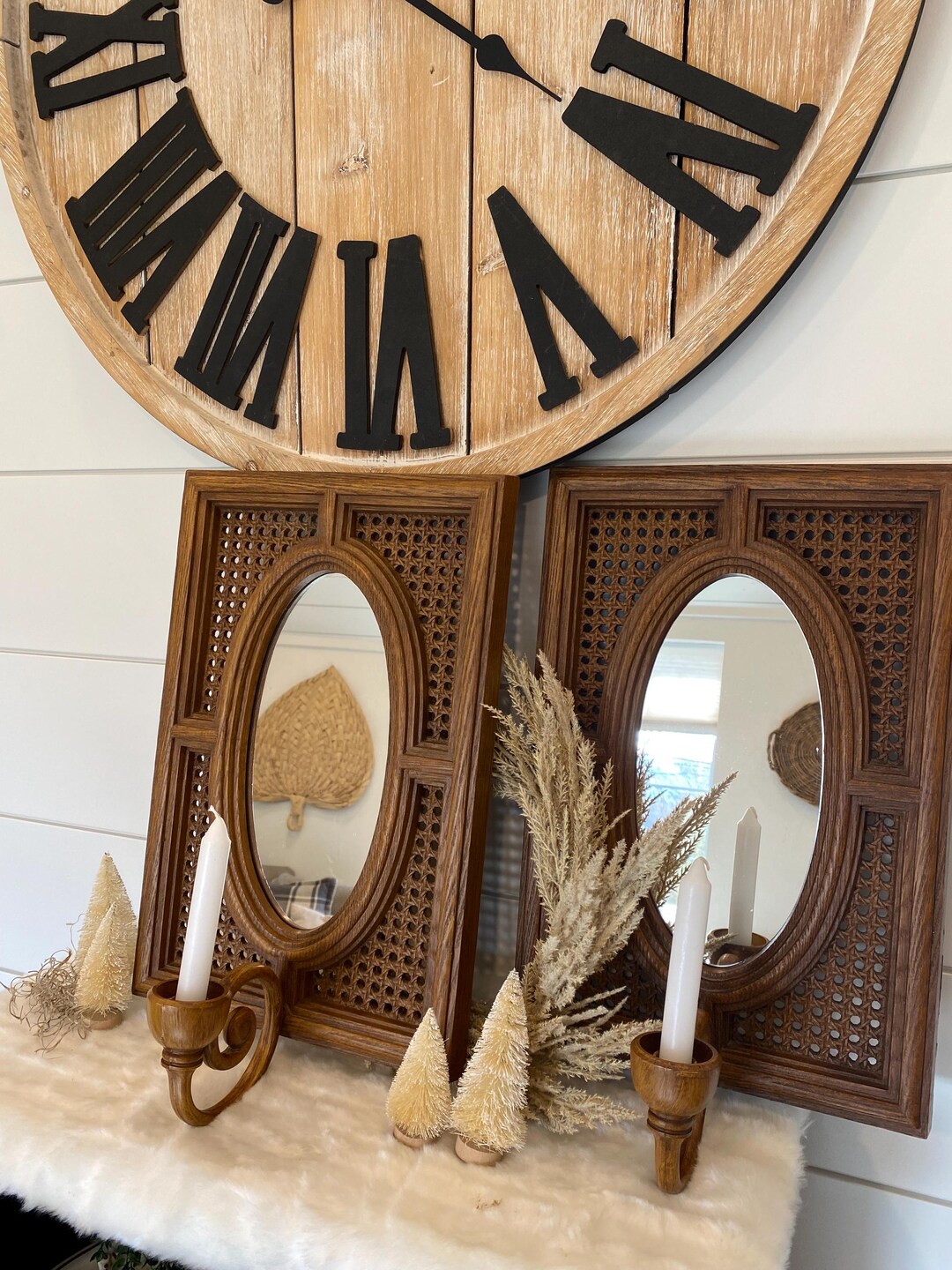 Vintage MCM Syroco Wall Sconces, Vintage Wall Candleholder Sconces ...