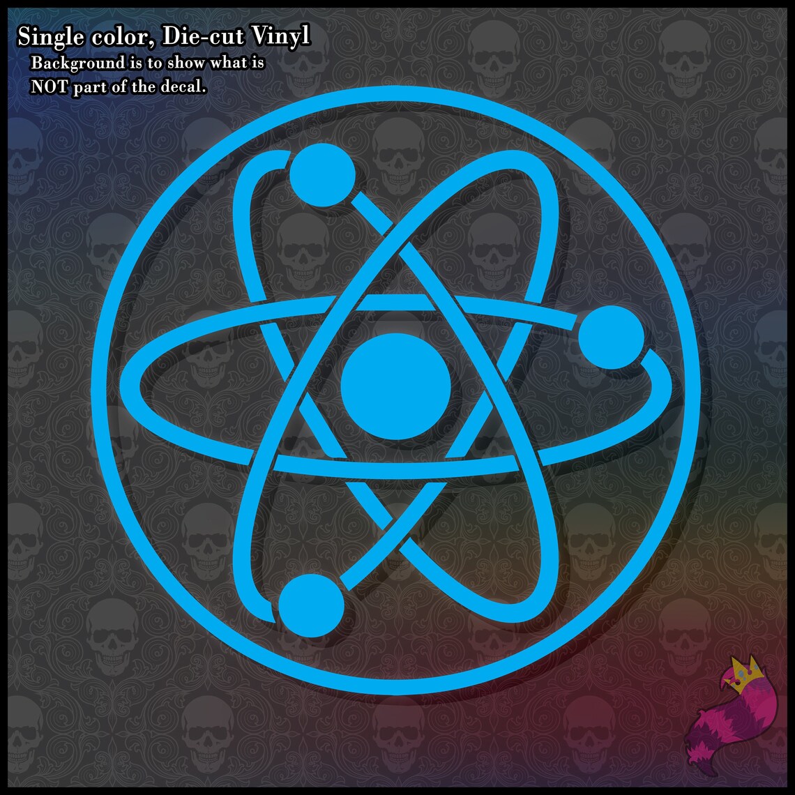 Atomic Symbol Vinyl Sticker - Etsy