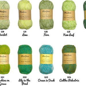 Sandwashed Sport Cotton Blend Yarn 50G 64 Colors Ideal for Blanket ...