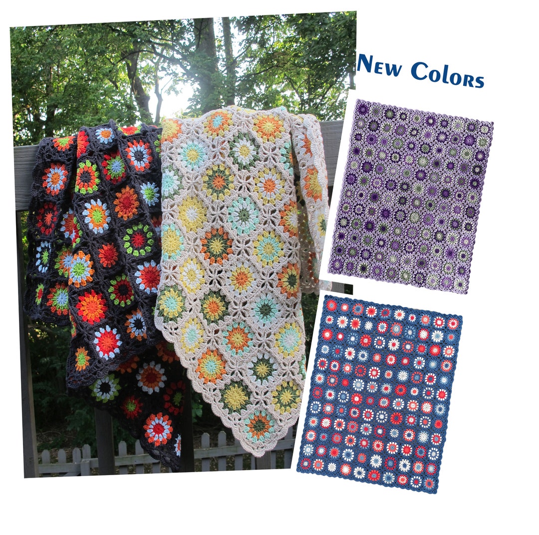 Garden Mums Blanket DIY Kit New Colors - Etsy