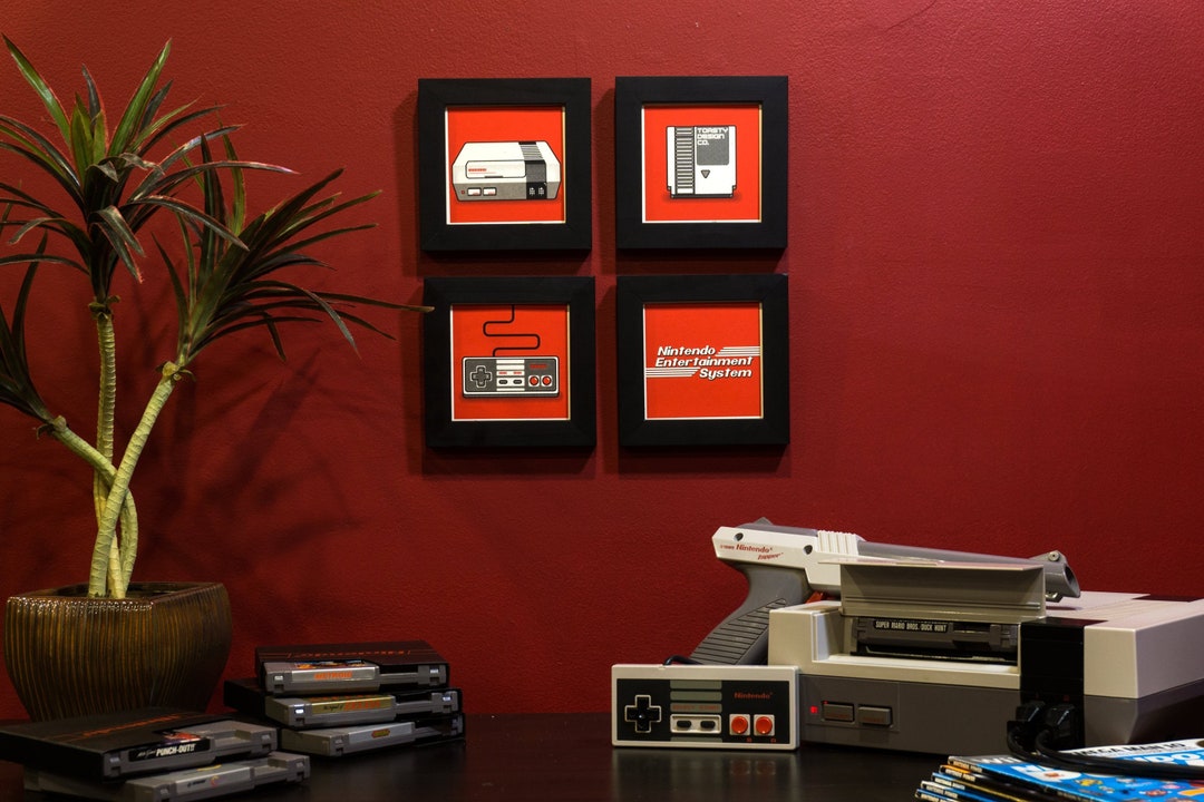 NES 4x4 Minimal Screen Printed Poster Set - Etsy