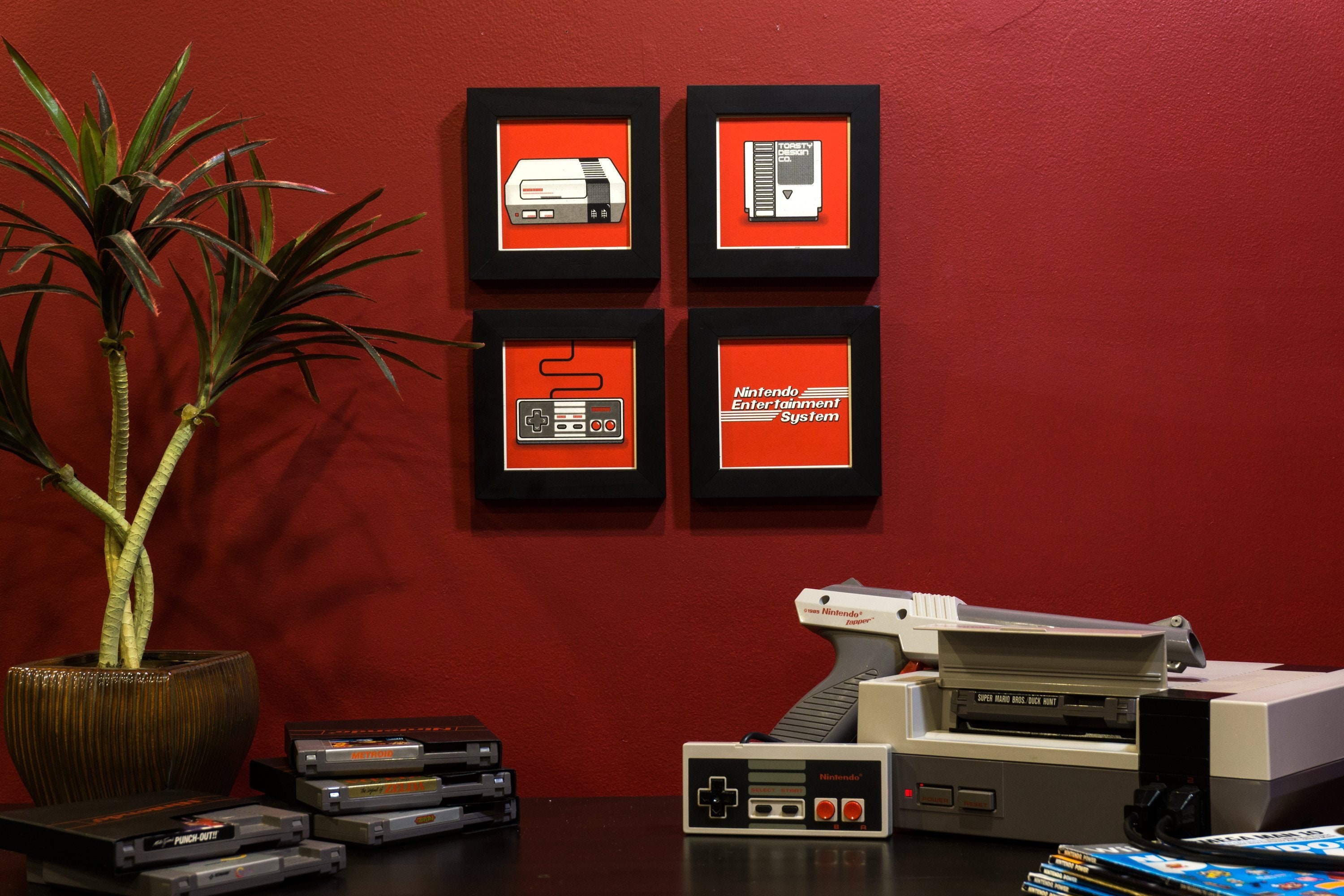 NES 4x4 Minimal Screen Printed Poster Set - Etsy