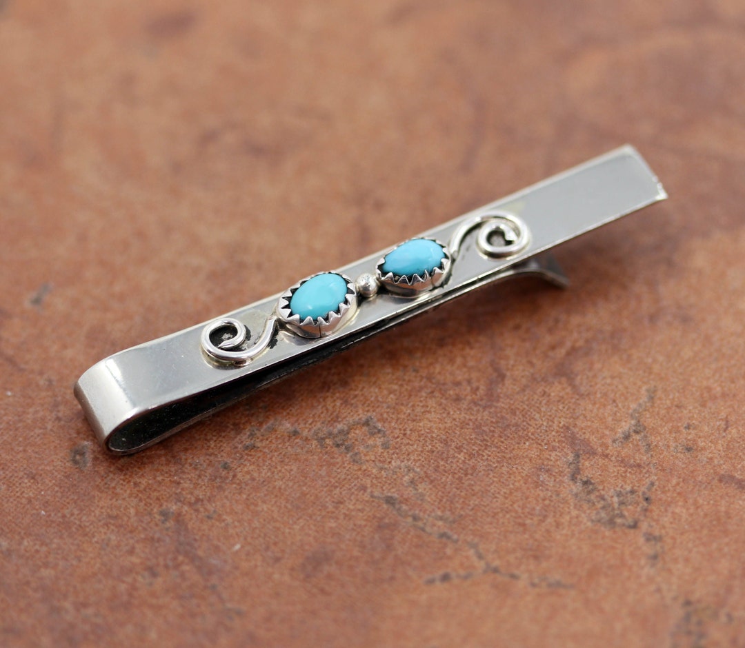 Navajo Sterling Silver Turquoise Money Clip Native American Jewelry - Etsy