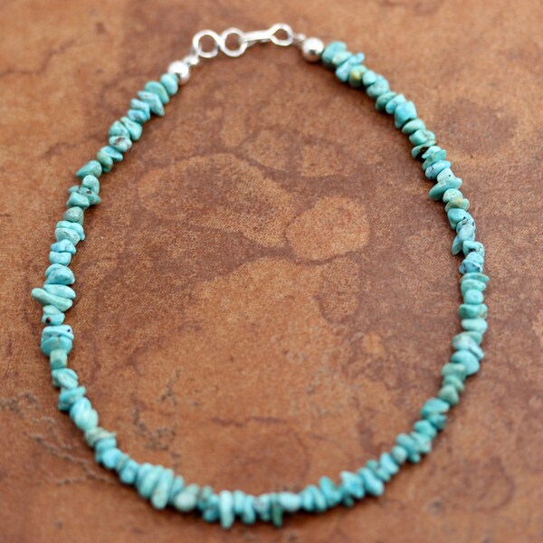 Turquoise Anklet - Etsy