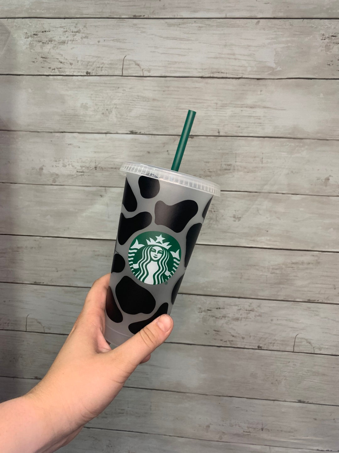 Cow Print Starbucks Reusable Cold Cup for Teen, Cow Print Cup for ...