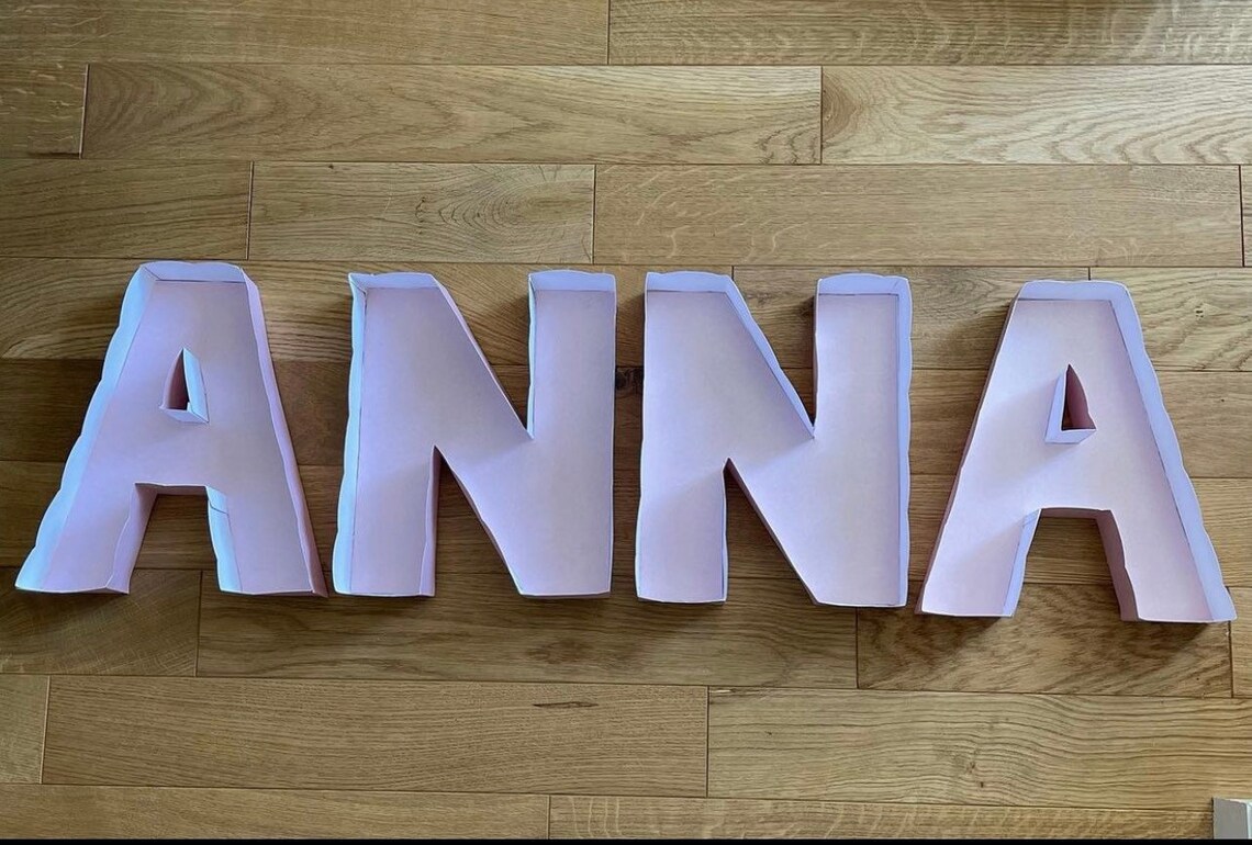 Bespoke Handmade Fillable Boxes in the Shape of a Letter or - Etsy