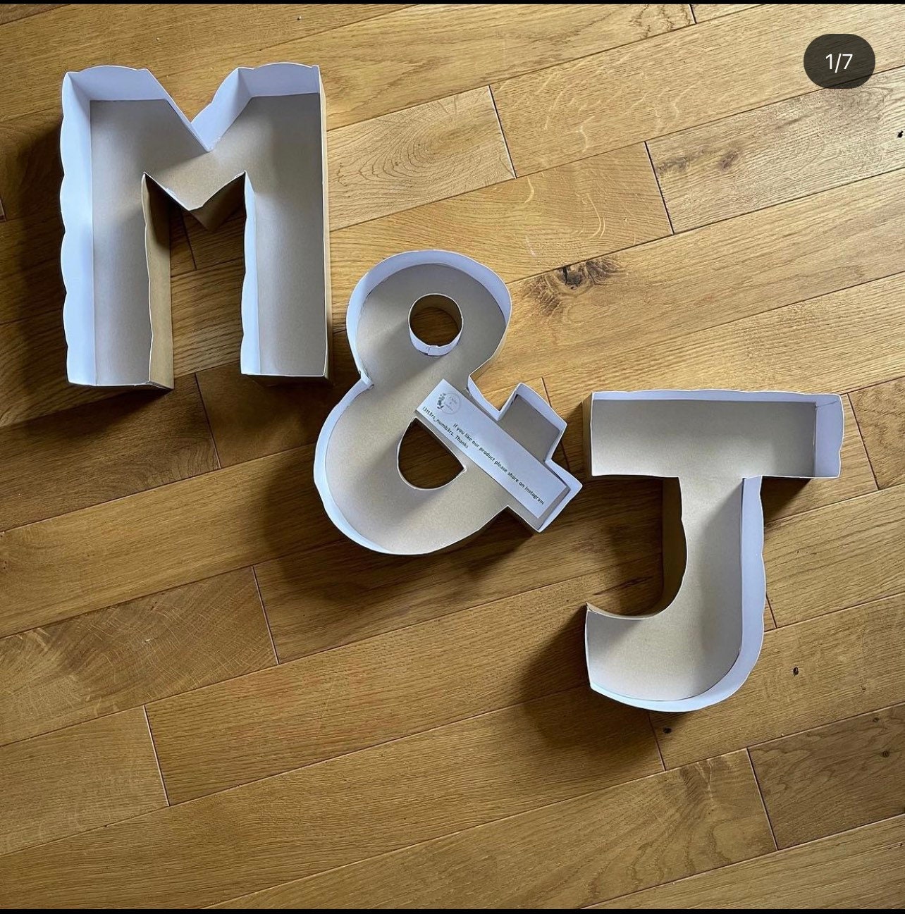 Bespoke Handmade Fillable Boxes in the Shape of Letter or | Etsy