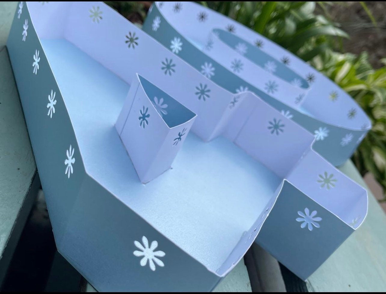 Bespoke Handmade Fillable Boxes in the Shape of a Letter or Number - Etsy