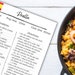Editable Printable Spanish Recipe Card Template - Etsy