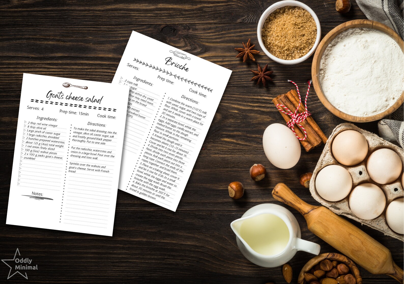 Editable Printable Italian Recipe Card Template - Etsy