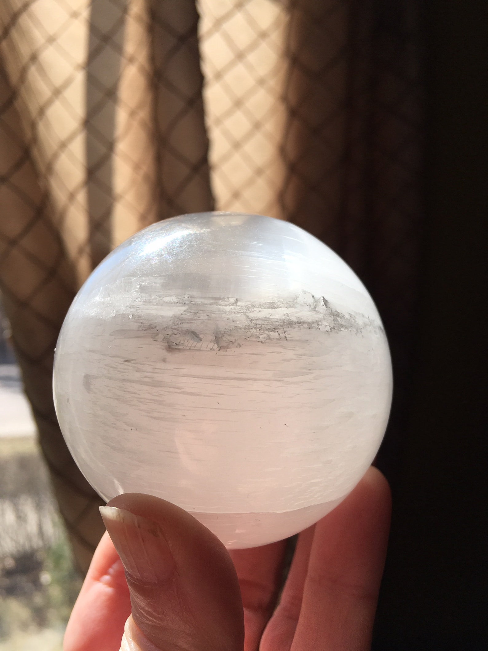 Beautiful, Nice-sized Selenite Sphere (crystal Ball) - Etsy