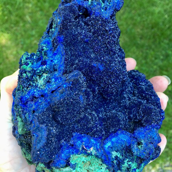 Azurite on Malachite - Etsy