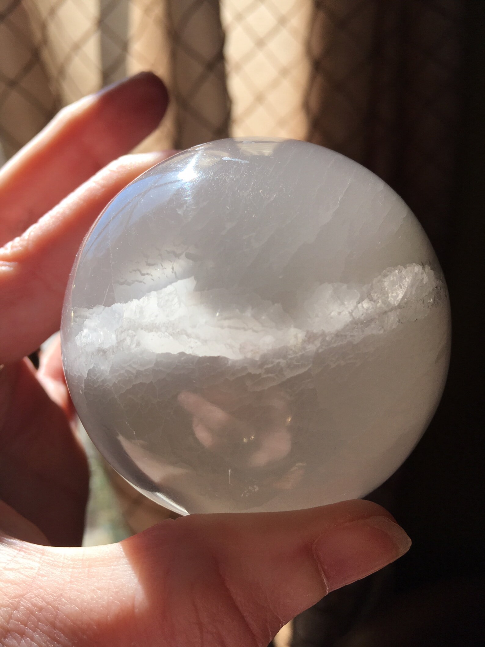 Beautiful, Nice-sized Selenite Sphere (crystal Ball) - Etsy
