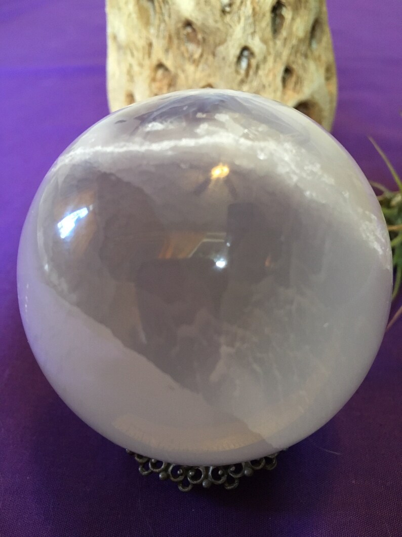 Beautiful, Nice-sized Selenite Sphere (crystal Ball) - Etsy