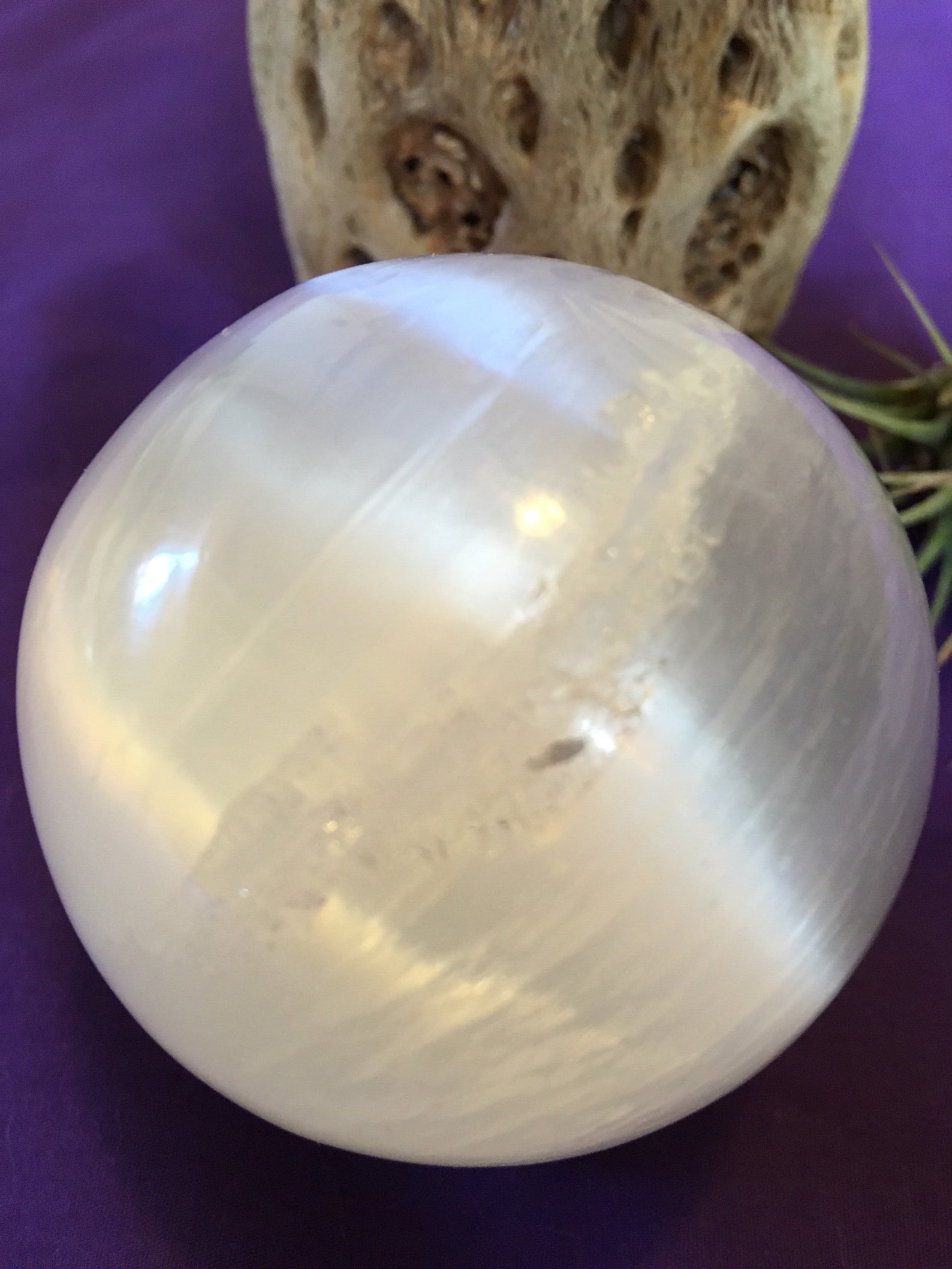 Beautiful, Nice-sized Selenite Sphere (crystal Ball) - Etsy