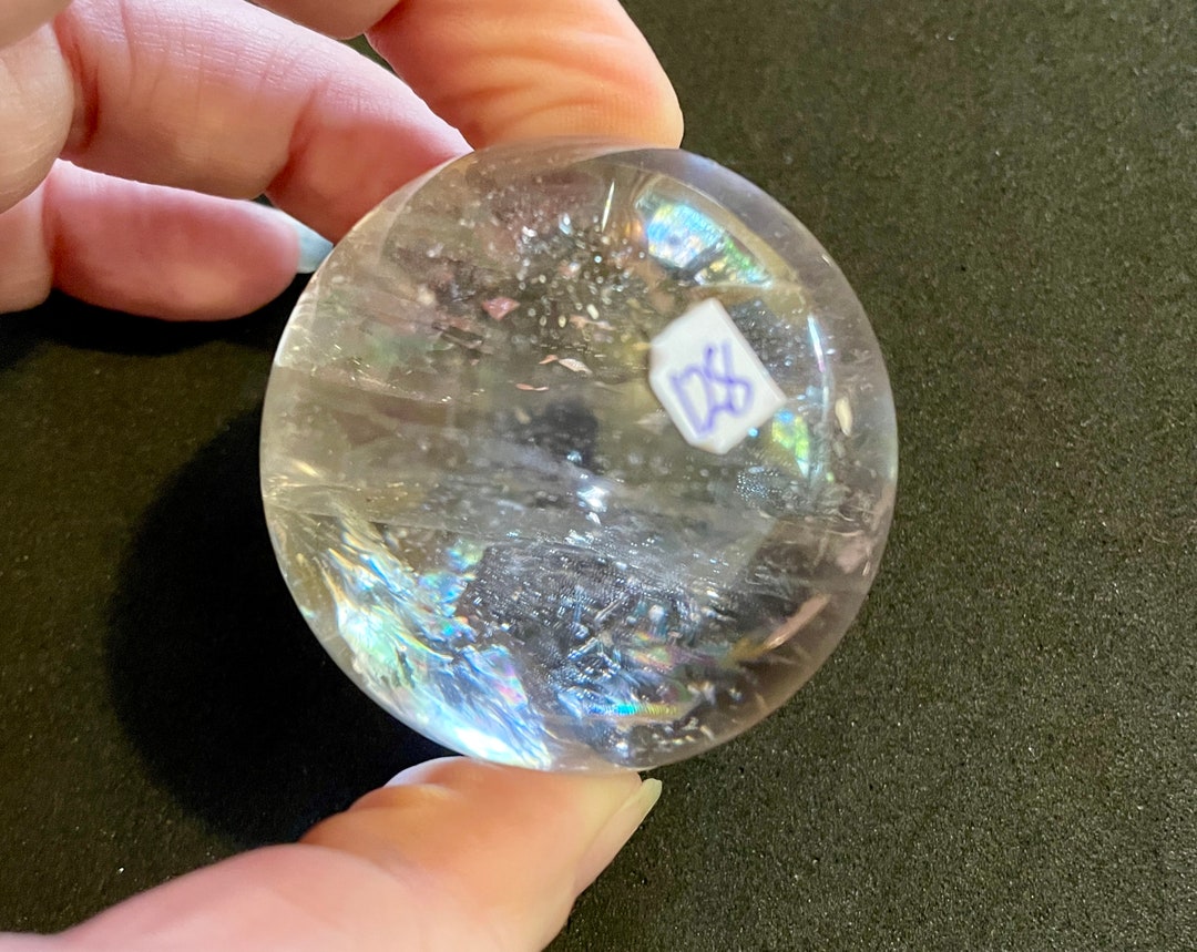 Energetic, All Get Out Pretty Quartz Crystal Ball, Rainbows, Fairy ...