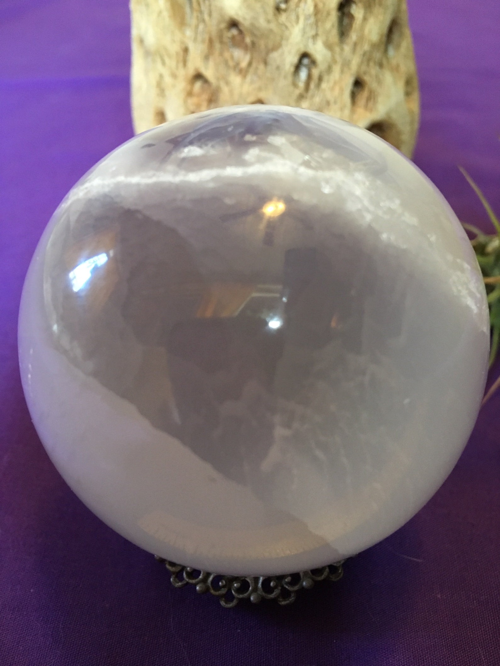 Beautiful, Nice-sized Selenite Sphere (crystal Ball) - Etsy