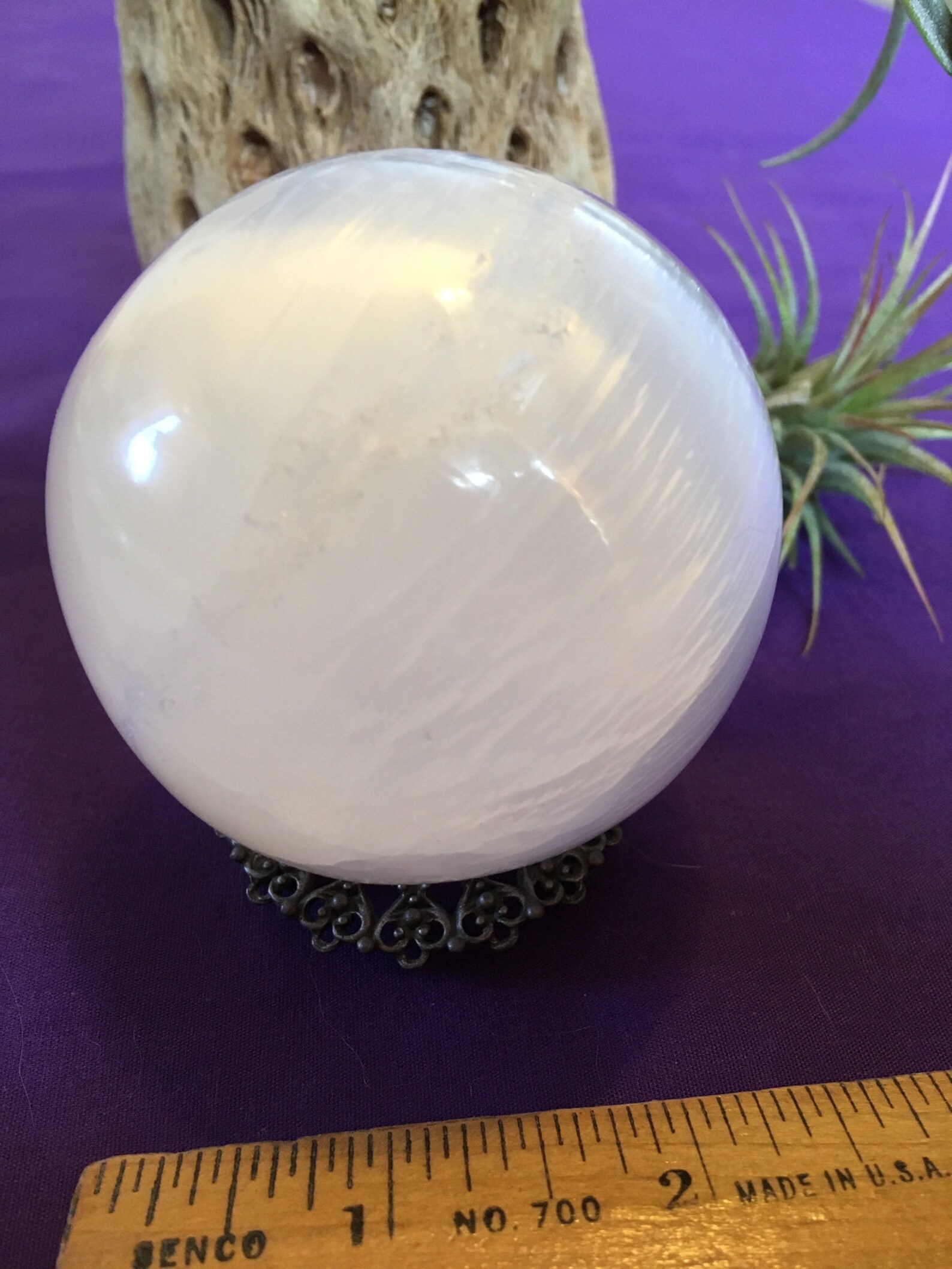 Beautiful, Nice-sized Selenite Sphere (crystal Ball) - Etsy