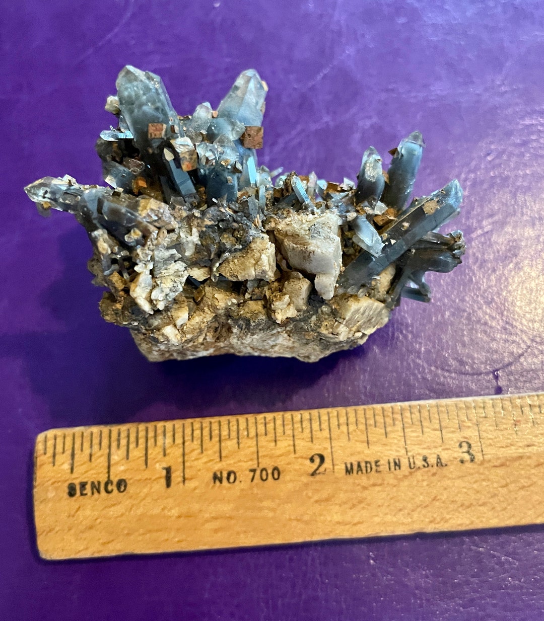 Rare BLUE Smoky Quartz Riebeckite Gorgeous Phantoms ZA2318-52 - Etsy