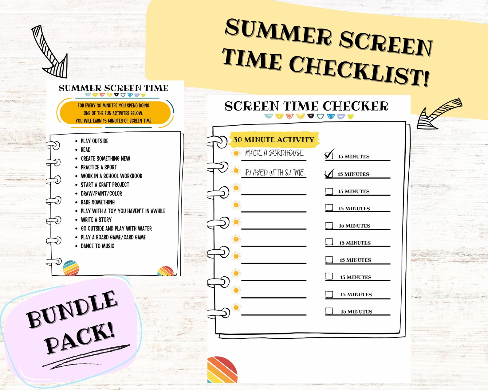 Summer Journal for Kids BUNDLE Digital Download Bucket - Etsy