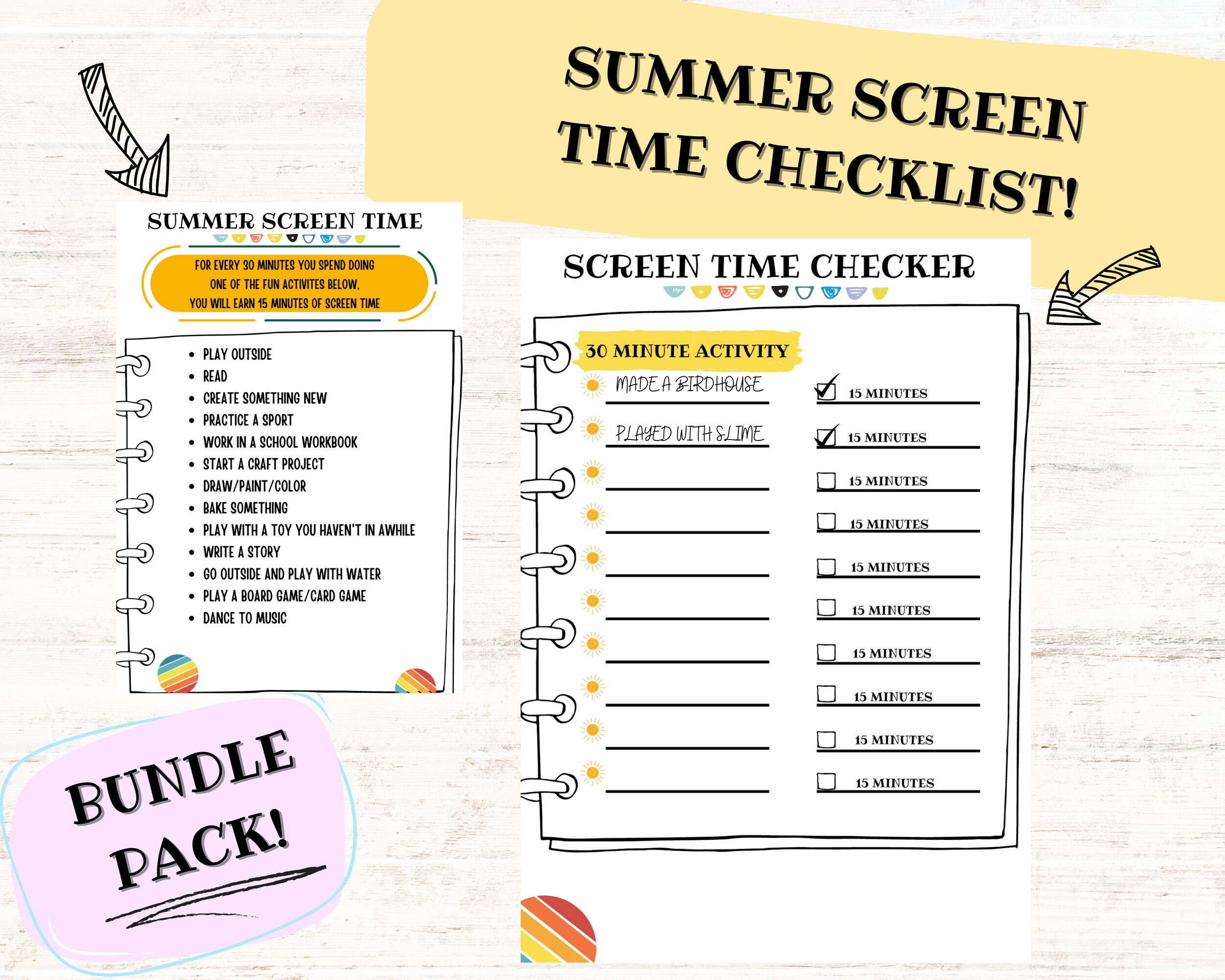 Summer Journal for Kids BUNDLE Digital Download Bucket - Etsy