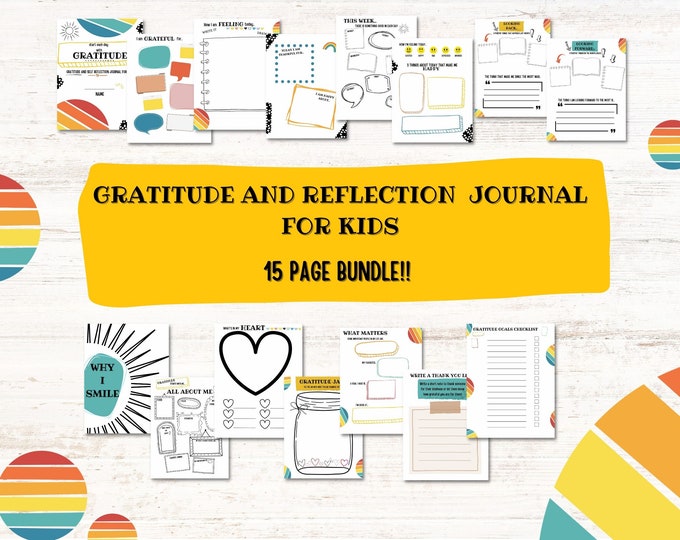 Mindfulness Guided Journal for Kids, Positive Thinking, Mental Health ...