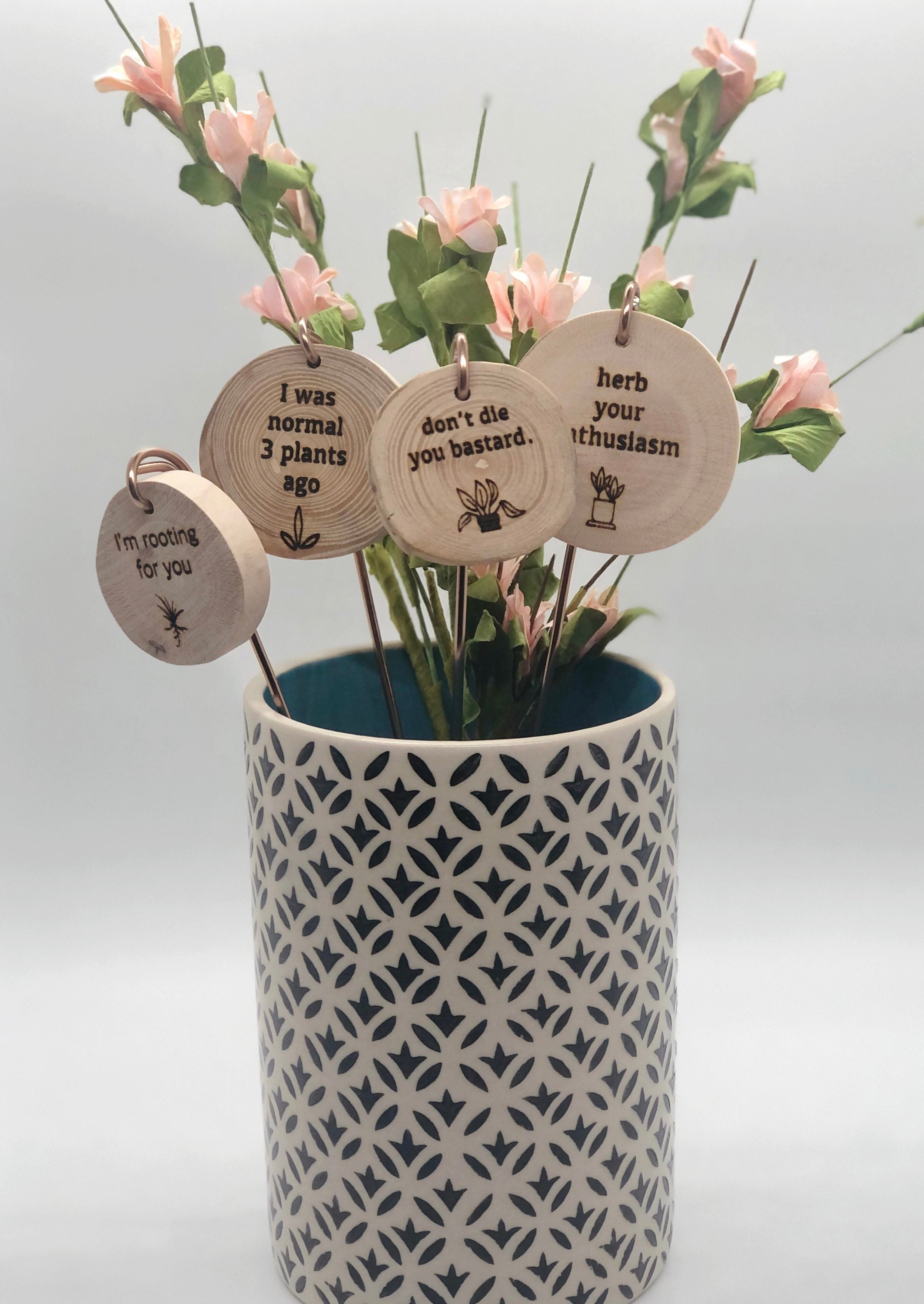 Plant Pun Markers Funny Plant Pun Plant Puns Plant | Etsy