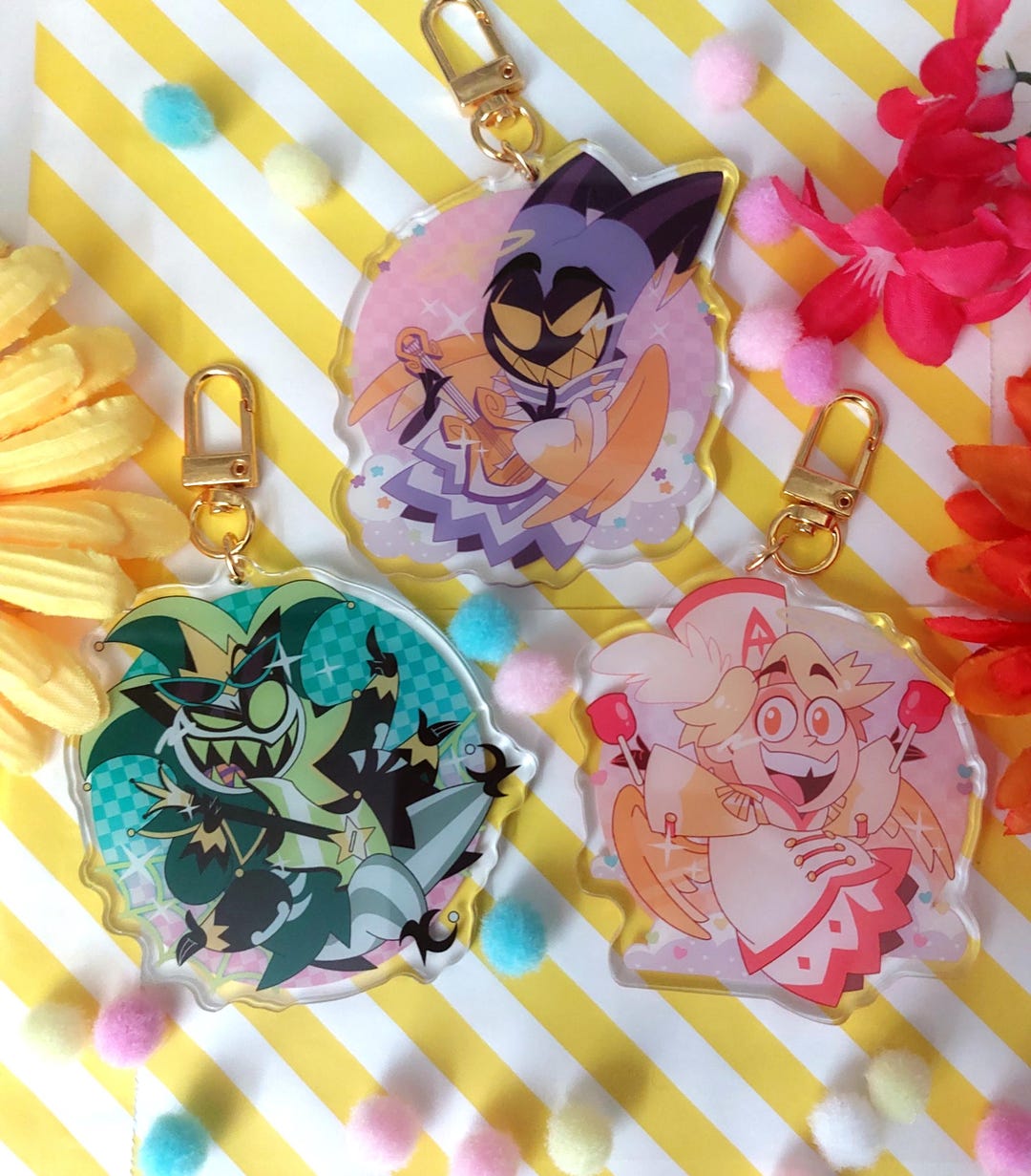 Hellaverse Acrylic Charms! Adam Abel Mammon - Etsy