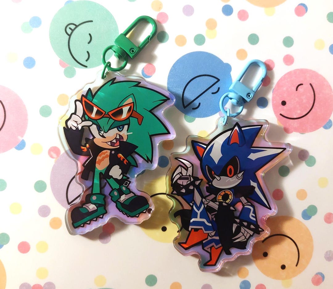 Scourge Neo Metal Sonic Iridescent Charm - Etsy