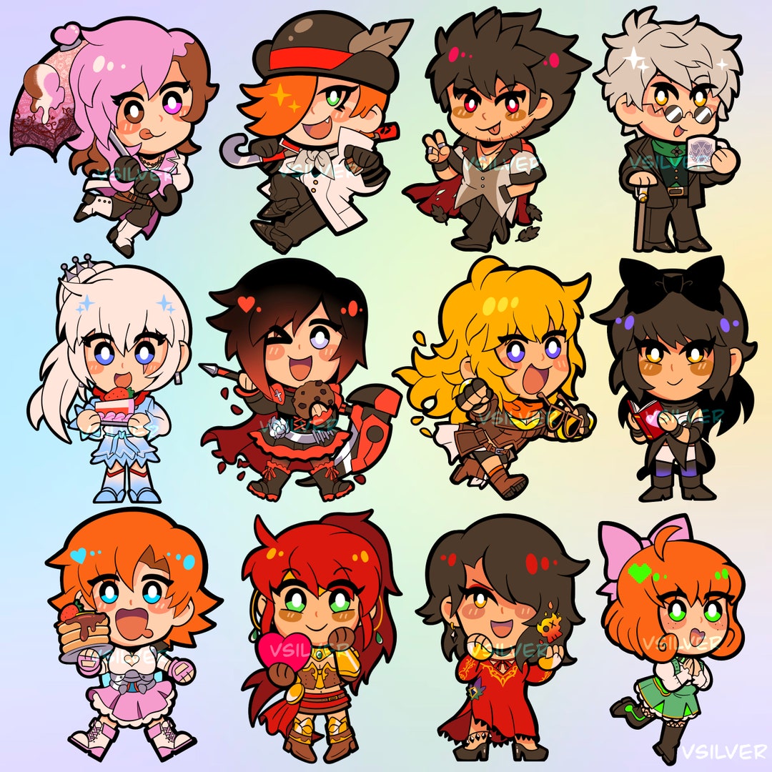 RWBY Stickers - Etsy