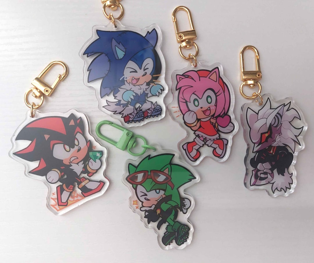 Sonic Acrylic Charms - Etsy