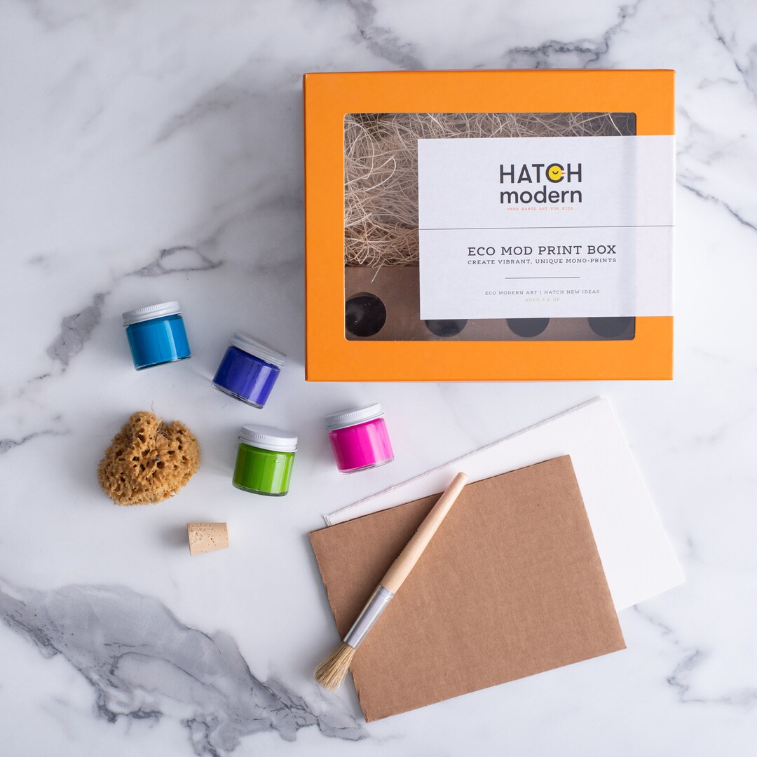 Hatch Modern Print Box Printmaking Art Kit for Children - Etsy