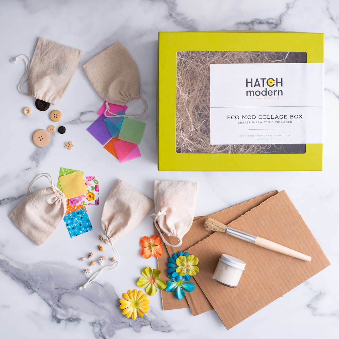 Hatch Modern Collage Box: Collage Art Kit for Children - Etsy