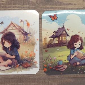 8 Journal Girl Vinyl Sticker Set 1 Junk Journal Stickers - Etsy