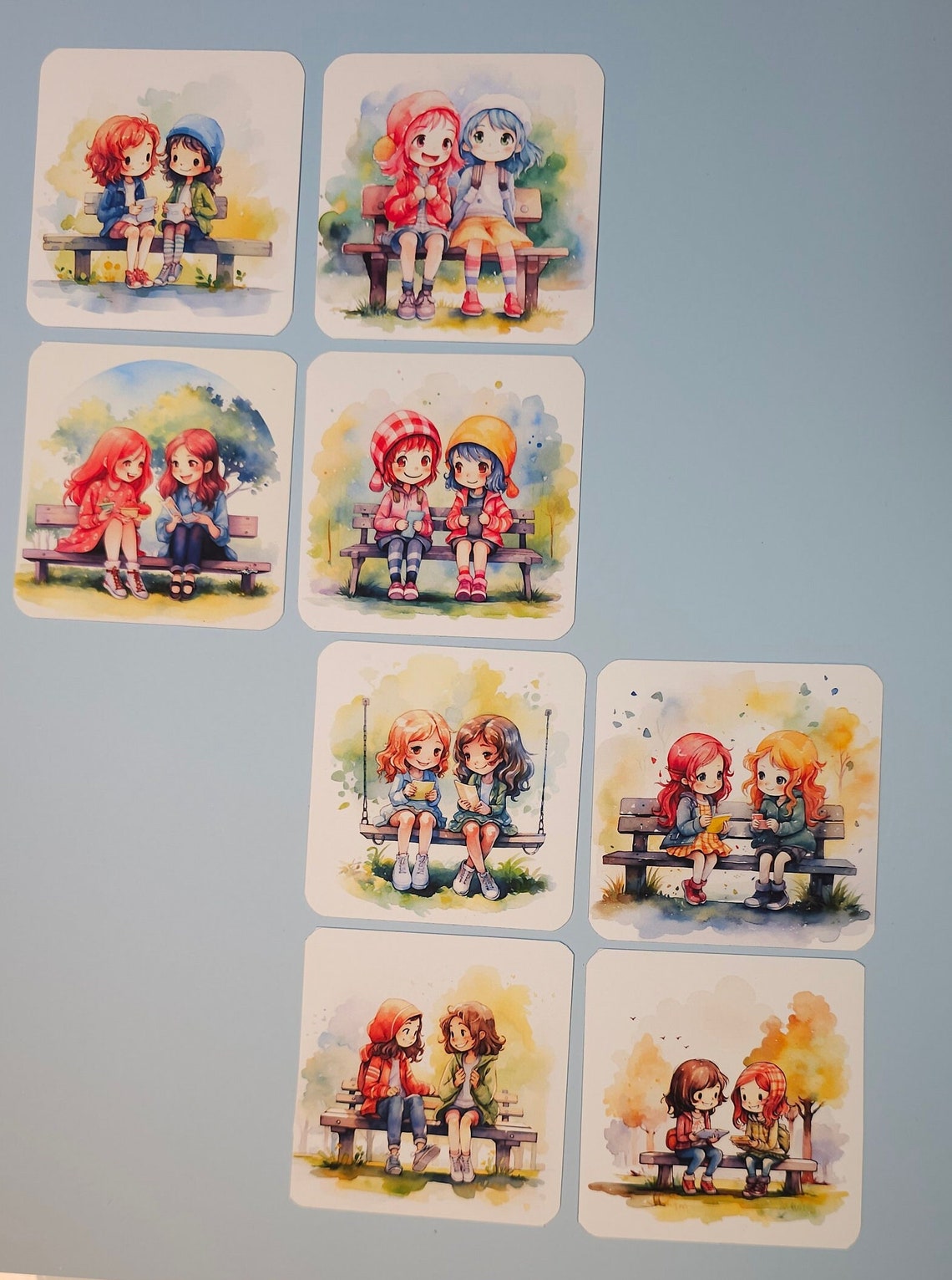 8 Besties Set 2. Vinyl Sticker, Junk Journal Stickers, Planner Stickers ...