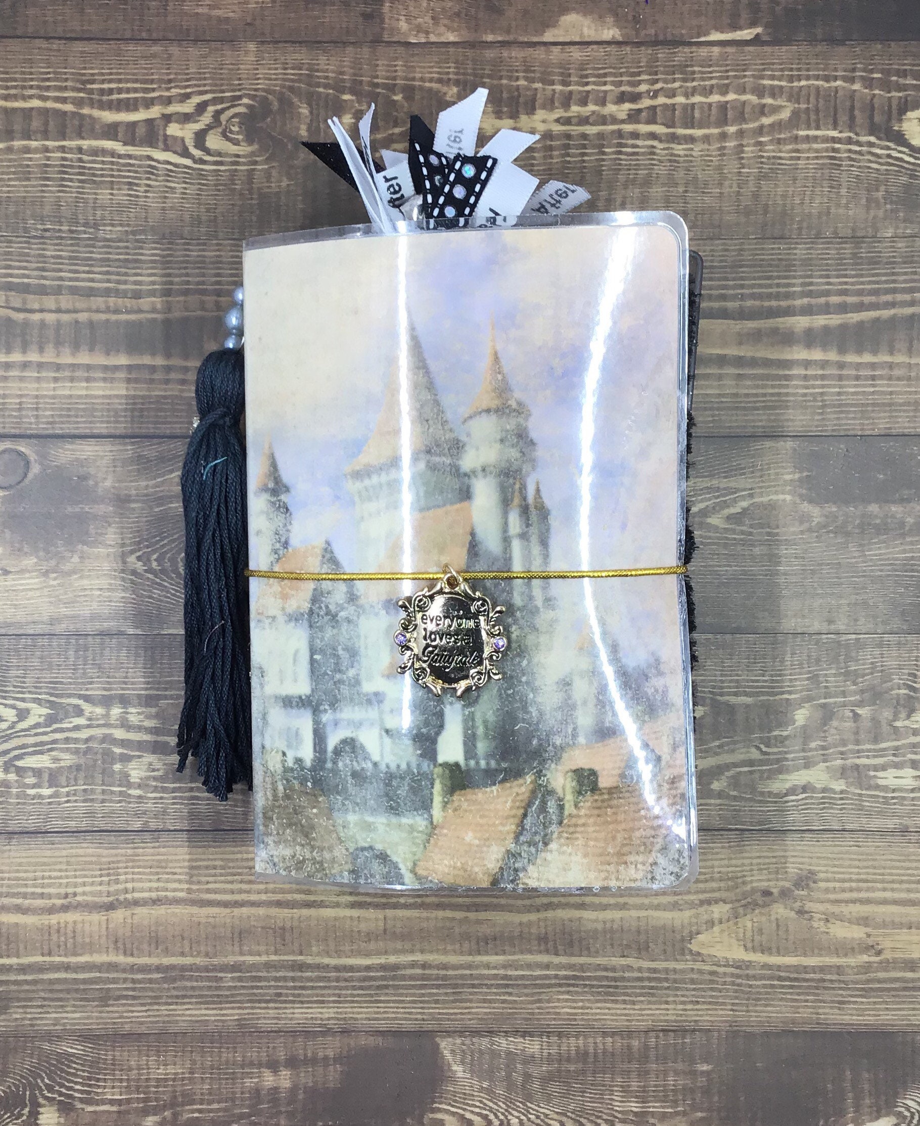 Handmade Laminated Fairytale Castle Mini Journal / Travelers - Etsy