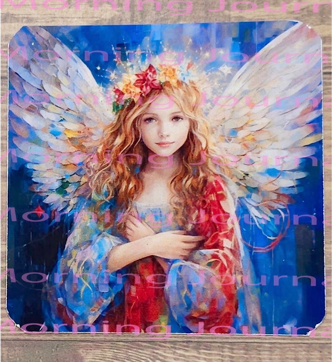 8 Little Christmas Angel Sticker Set 1, Junk Journal Stickers, Planner ...