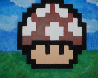 Toad Mario Painting - Etsy