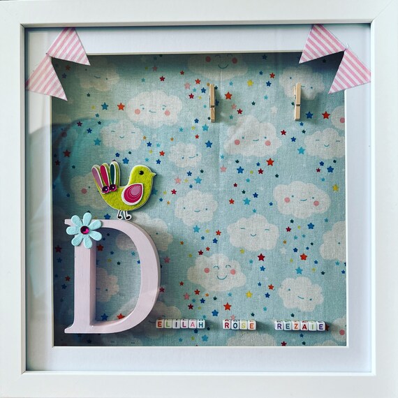 For Him/her Personalised Name Box Frame - Etsy