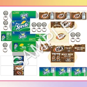 PRINTABLE Soda Boxes and Soda Cans for 1:3 Scale Dolls (can Be Re ...