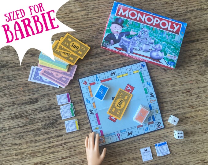 1:6 Miniature Game of Monopoly, Ships Fast - Etsy