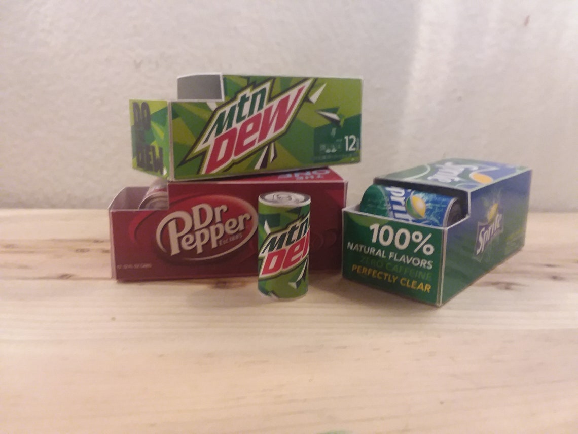 PRINTABLE Soda Boxes and Soda Cans for 1:3 Scale Dolls (can Be Re ...
